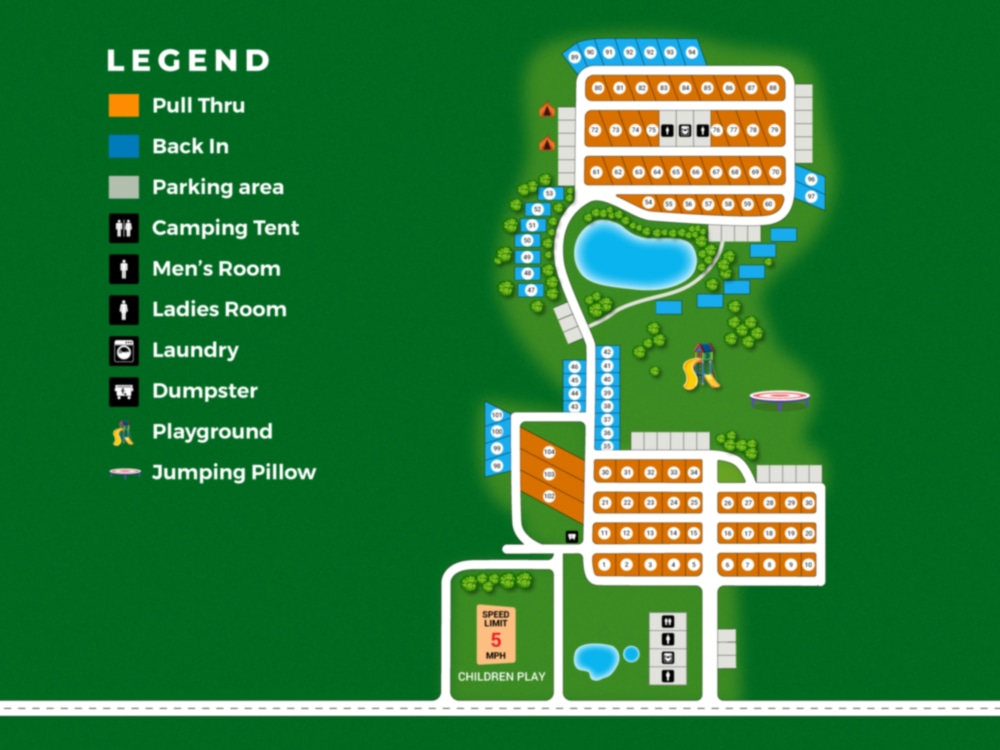 A rv park map illustration | Upwork