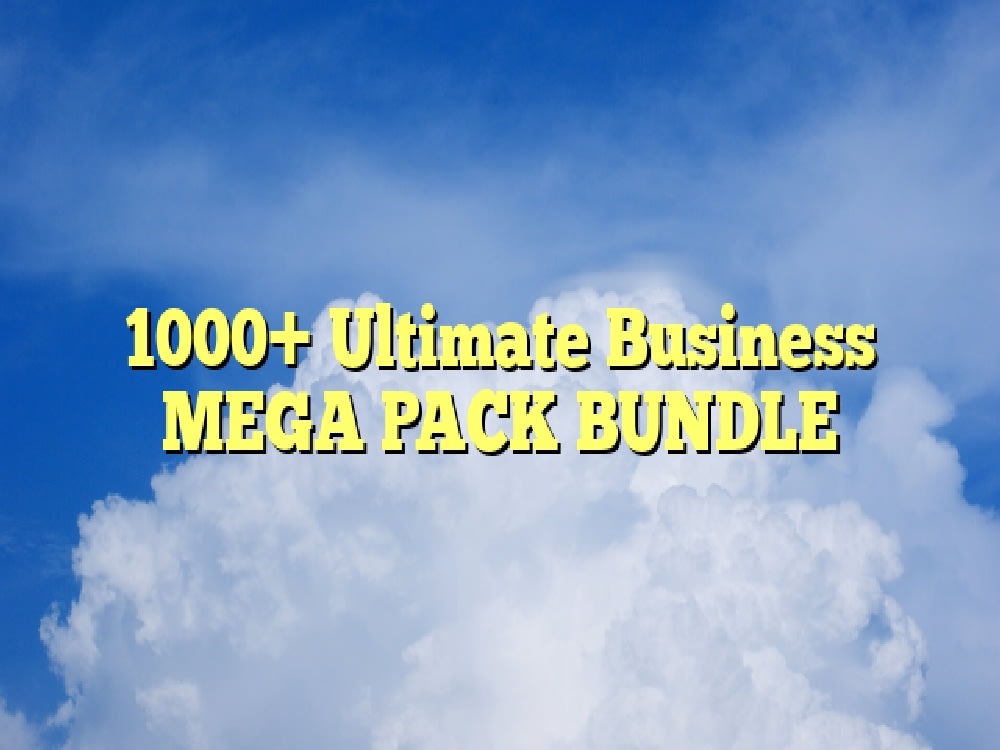 1000+ Ultimate Business Mega Pack Bundle | Upwork
