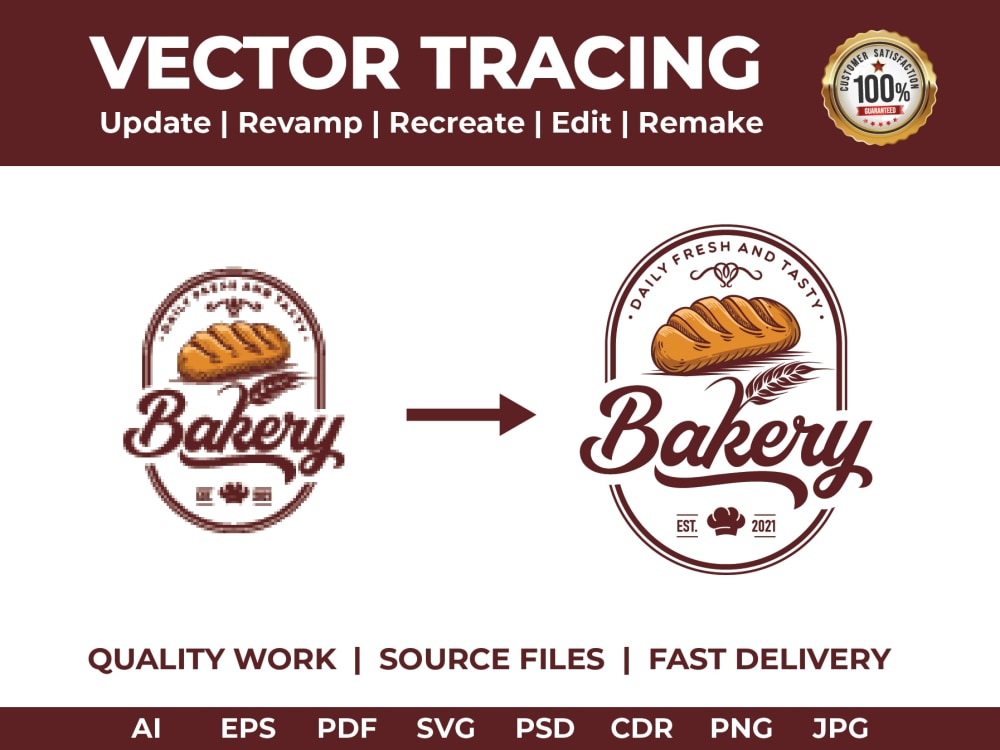 Your logo or image in high resolution vector | Upwork