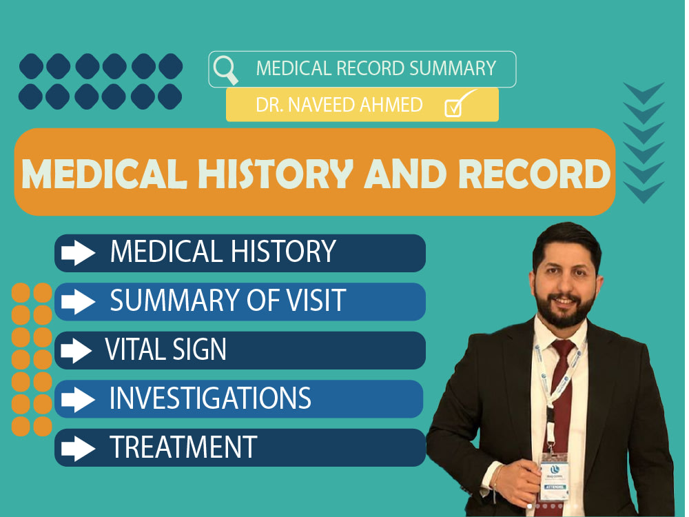 Your medical record, notes or data summarized in chronological order ...