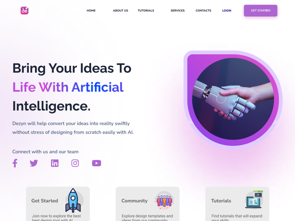 A responsive website UI | Upwork