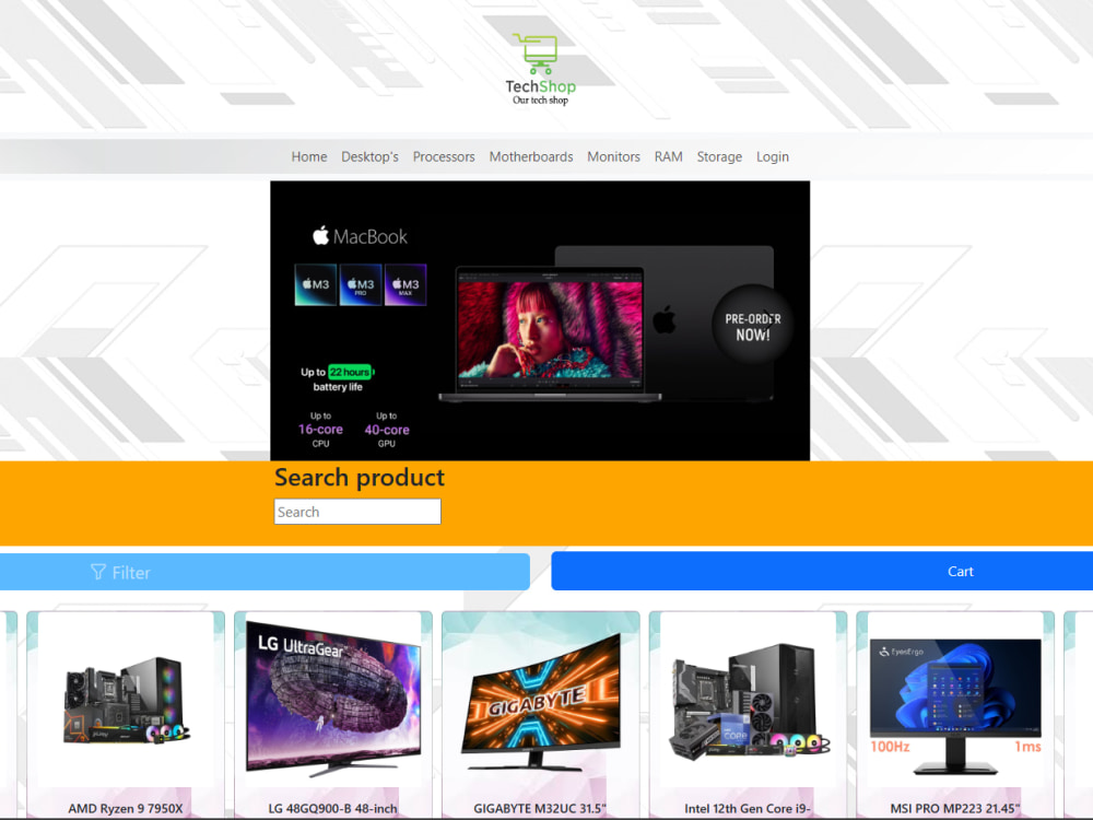 A beautiful Full-stack website | Upwork