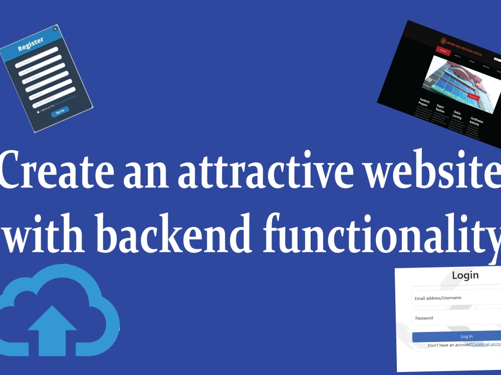 A beautiful Full-stack website | Upwork