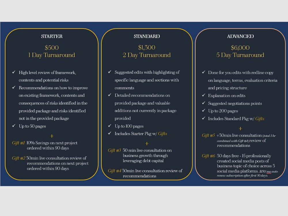 RFx Package / Contract Review and Recommendation | Upwork