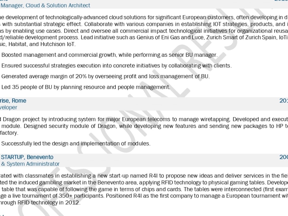 A Bespoke Resume, CV, and Cover letter that drives impact. | Upwork