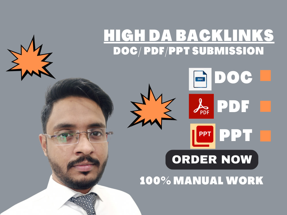 Enhance SEO with doc, PDF, PPT submission backlinks | Upwork
