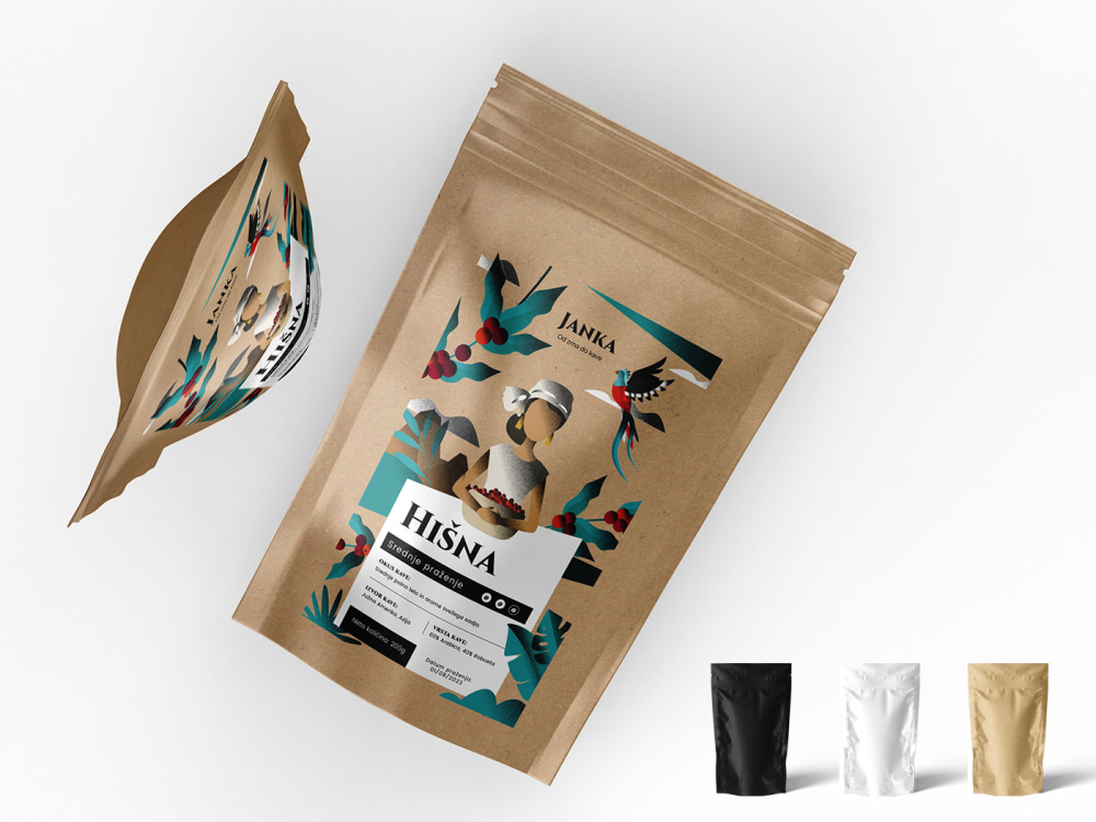 Personalized pouch bag sticker design | Upwork