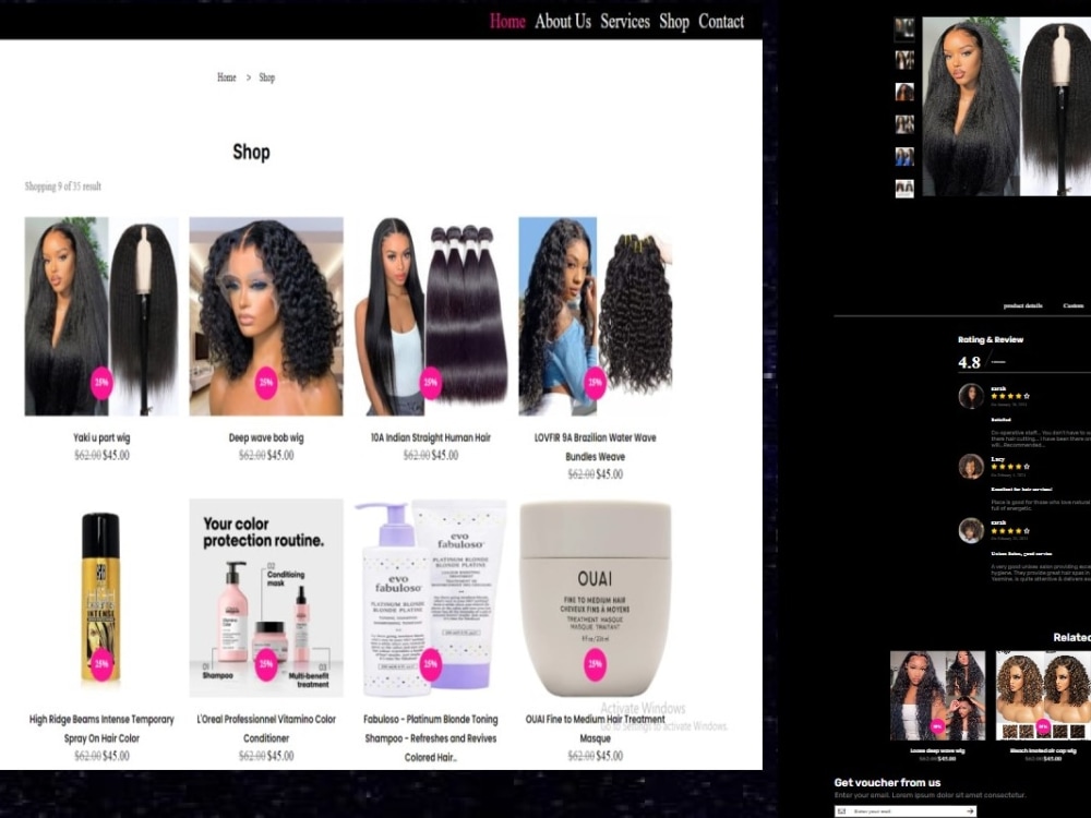 A Private Hair Care Multi-Page Website | Upwork