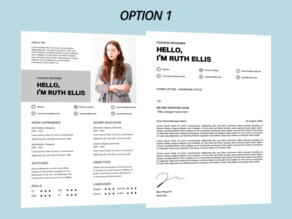 Professional curriculum vitae (CV) or resume design | Upwork
