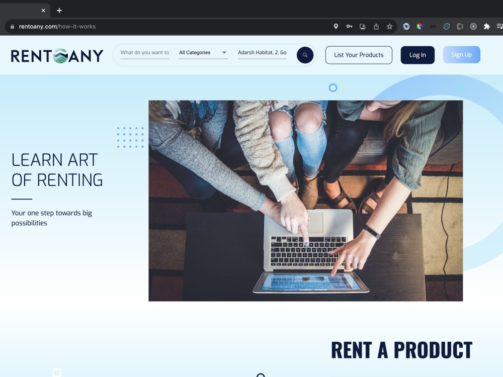 A modern trend website/web application with cutting edge technologies ...