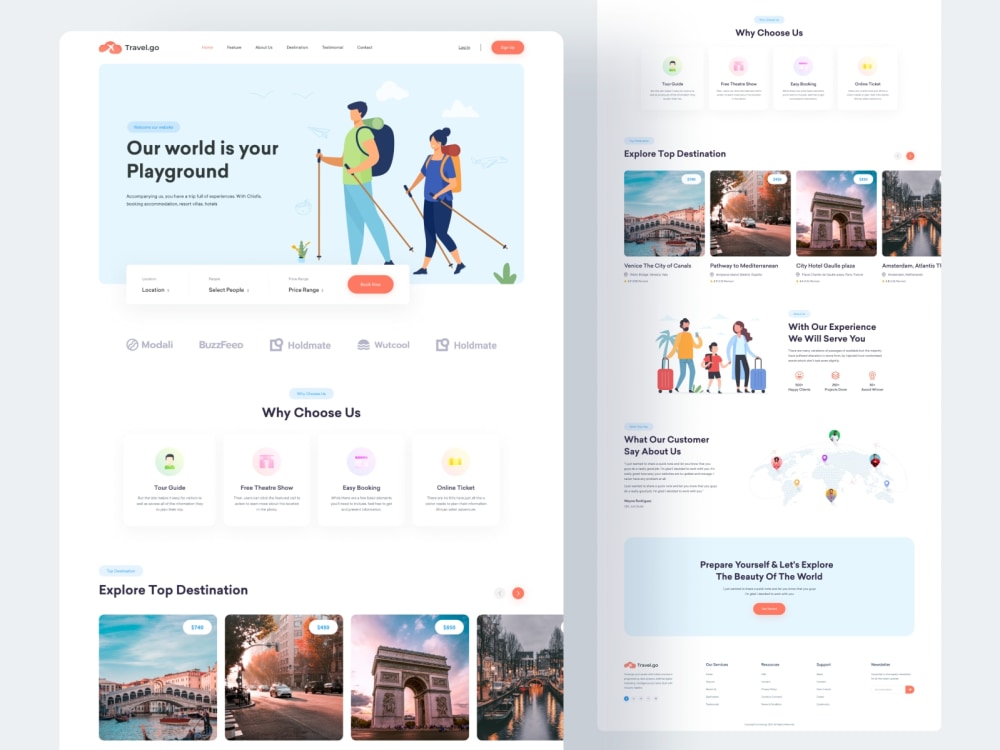 Website Landing Page, UI UX design with Top-notch Visuals for Your ...