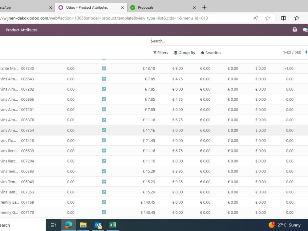 PRODUCTS DATA ENTRY ERP | Upwork
