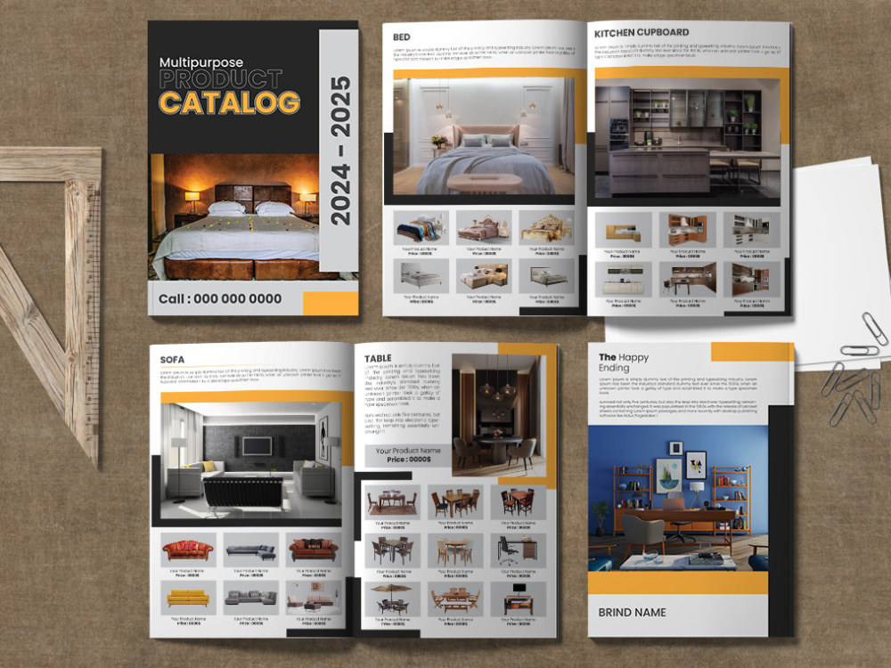 Catalog design trifold magazine brochure design company profile | Upwork