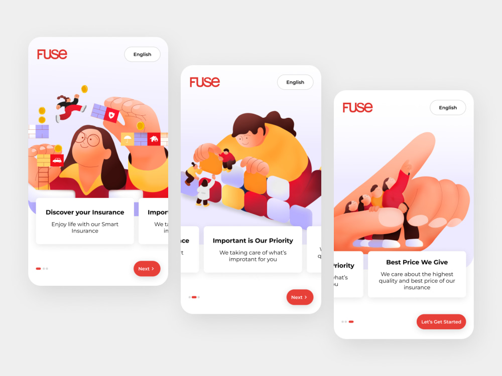 Modern & Professional UI design for your Home Page Mobile App | Upwork