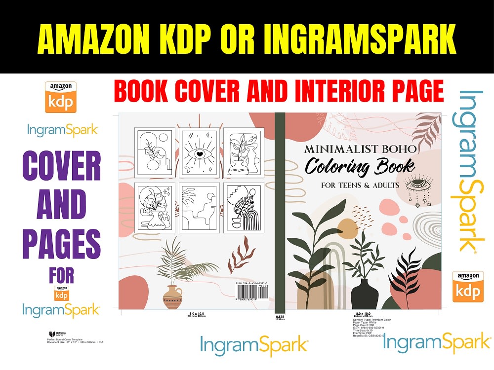 Create Beautiful Eye-Catching Book Covers for KDP OR Ingramspark | Upwork