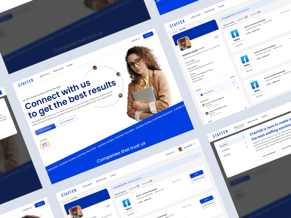 Professional and modern mobile app and website UI design | Upwork