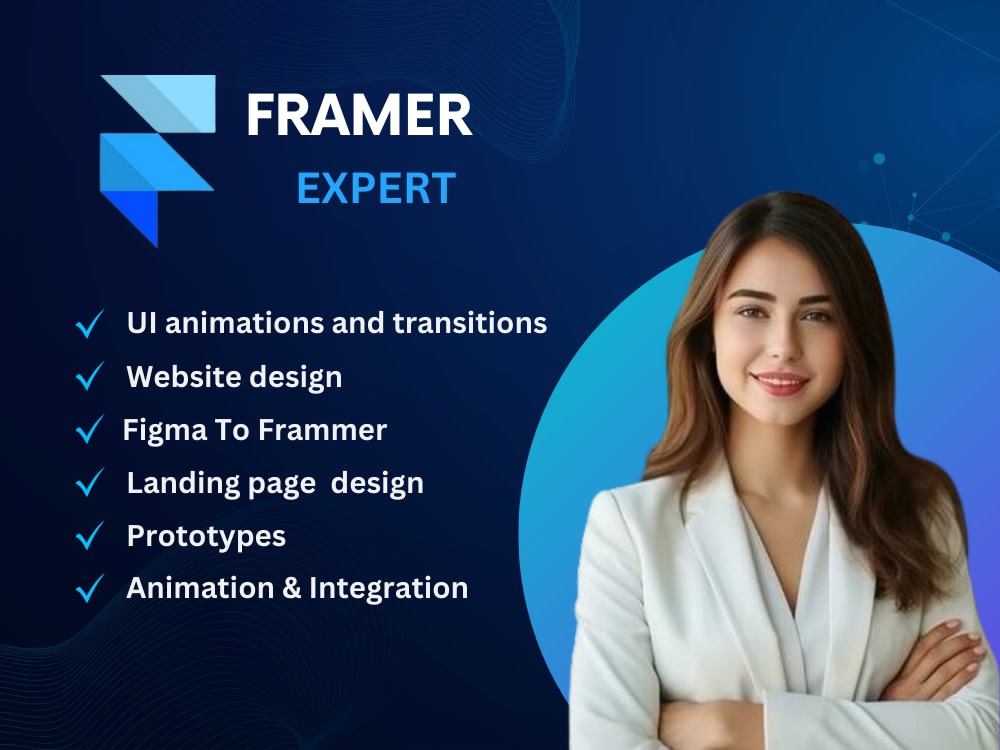 Amazing framer website design, Figma to Framer, Framer animation, CMS | Upwork