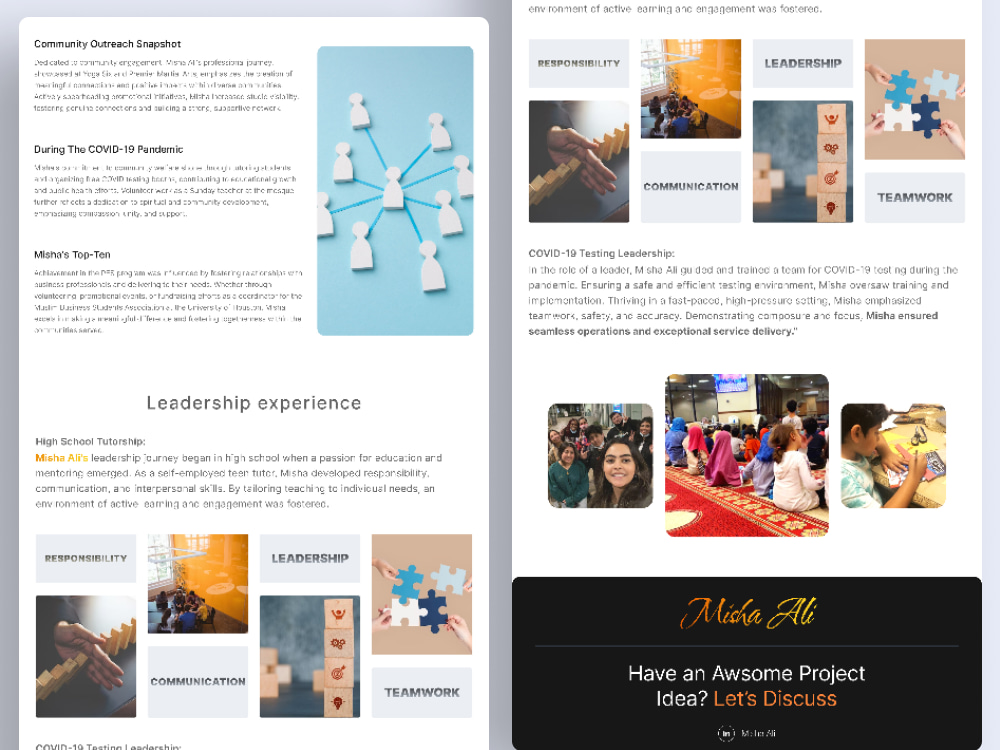 Professional and attractive portfolio website UI/UX design in Figma ...