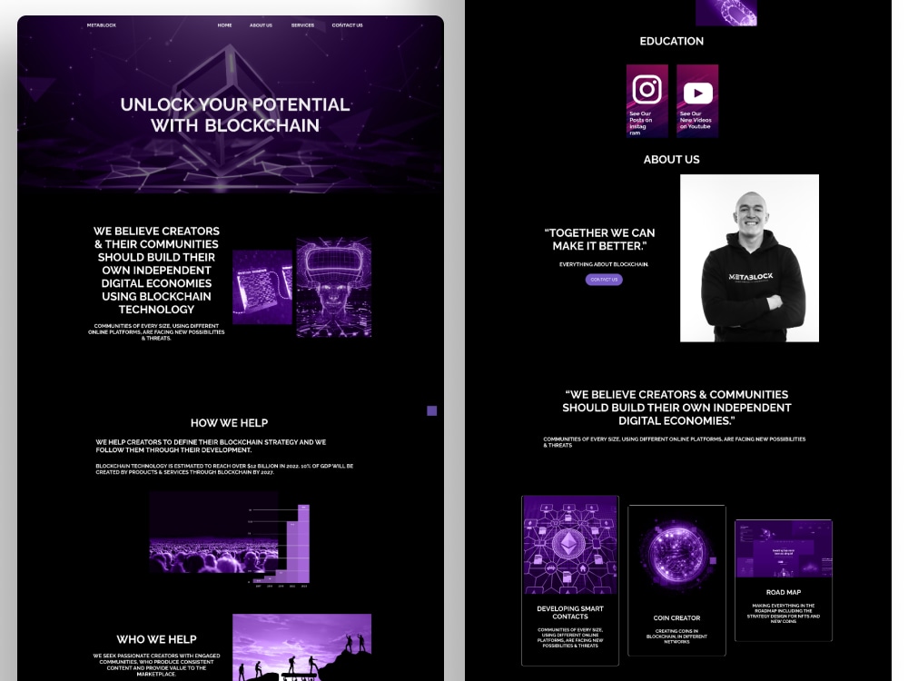 Custom Blockchain UI UX design , NFT website, dApps UI, ICO website design | Upwork