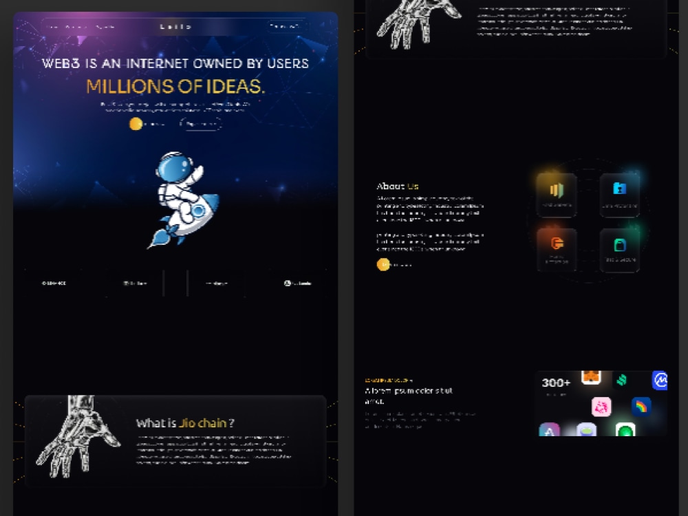 Custom Blockchain UI UX design , NFT website, dApps UI, ICO website design | Upwork