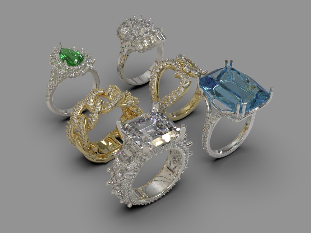 3D CAD jewelry models - rings | Upwork