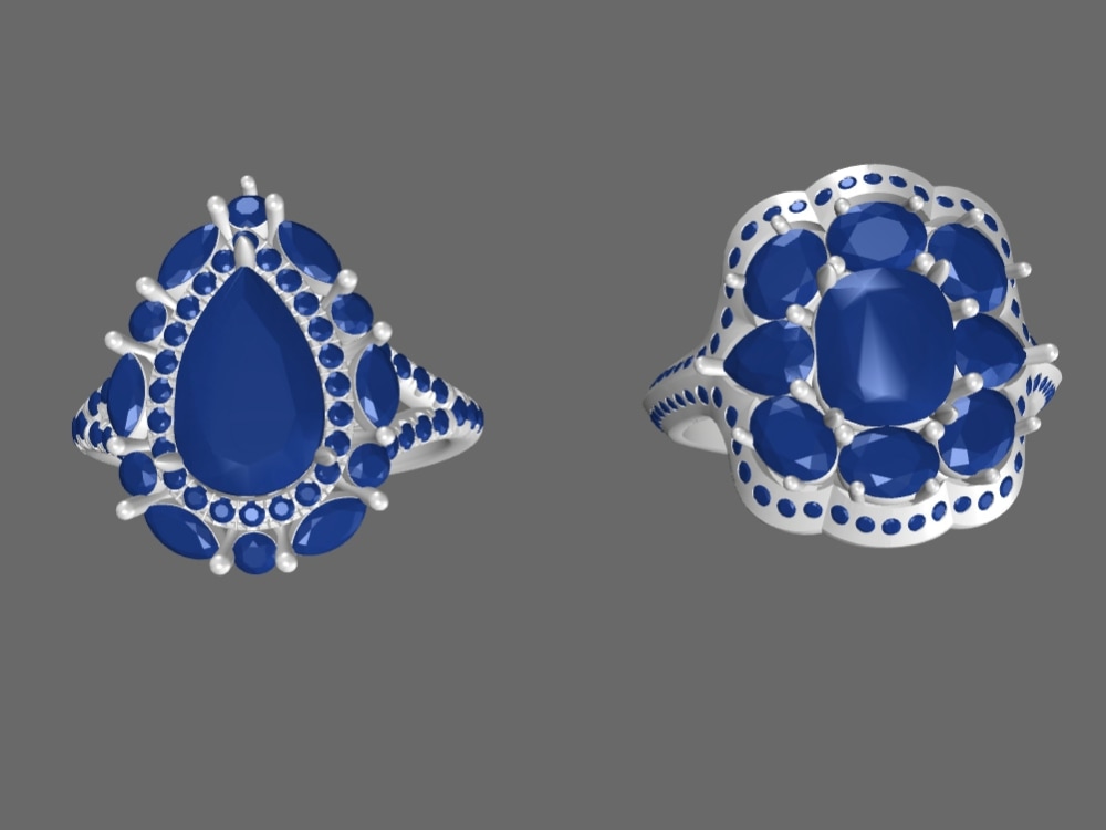 3D CAD jewelry models - rings | Upwork