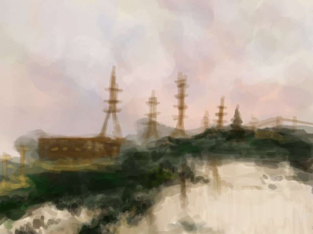 A land scape drawing. | Upwork