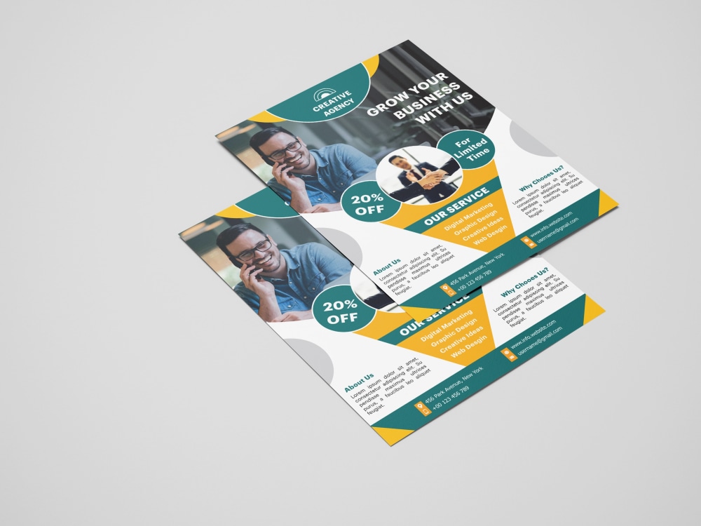 To design a creative modern flyer and poster | Upwork