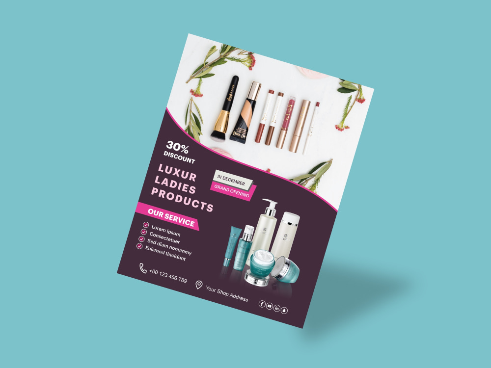 To design a creative modern flyer and poster | Upwork