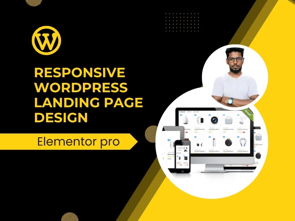 Build a responsive WordPress landing page using elementor pro | Upwork