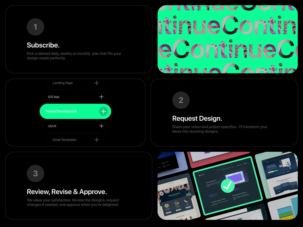 Design Subscription | UI/UX | Graphic Design | Framer Development | Upwork