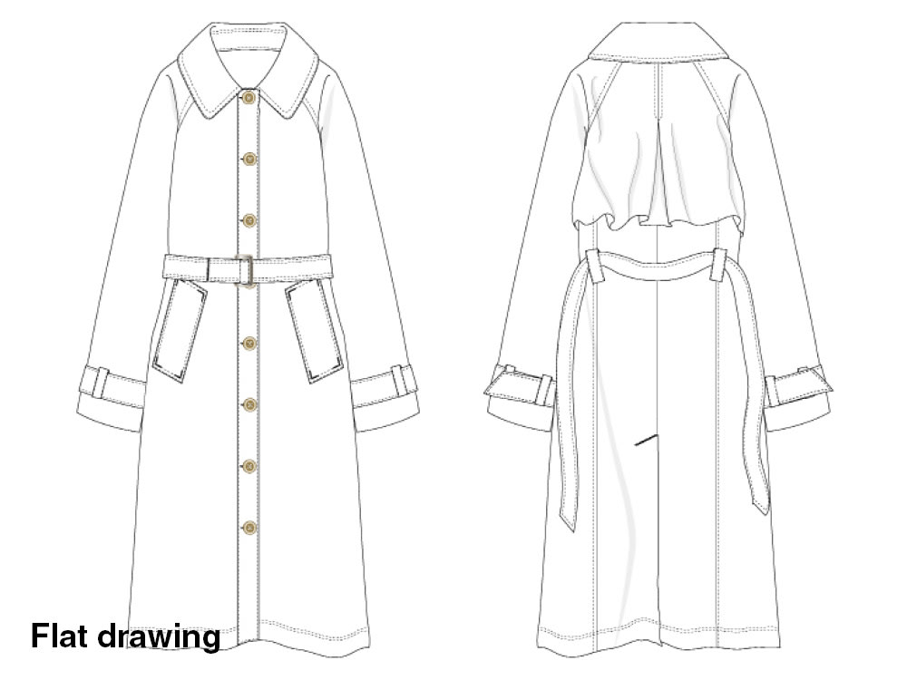Flat sketch- technical drawing of your garment. | Upwork