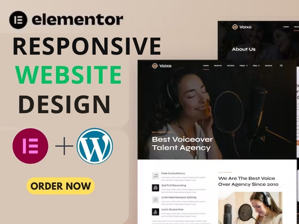 Responsive wordpress website using elementor pro and crocoblock | Upwork