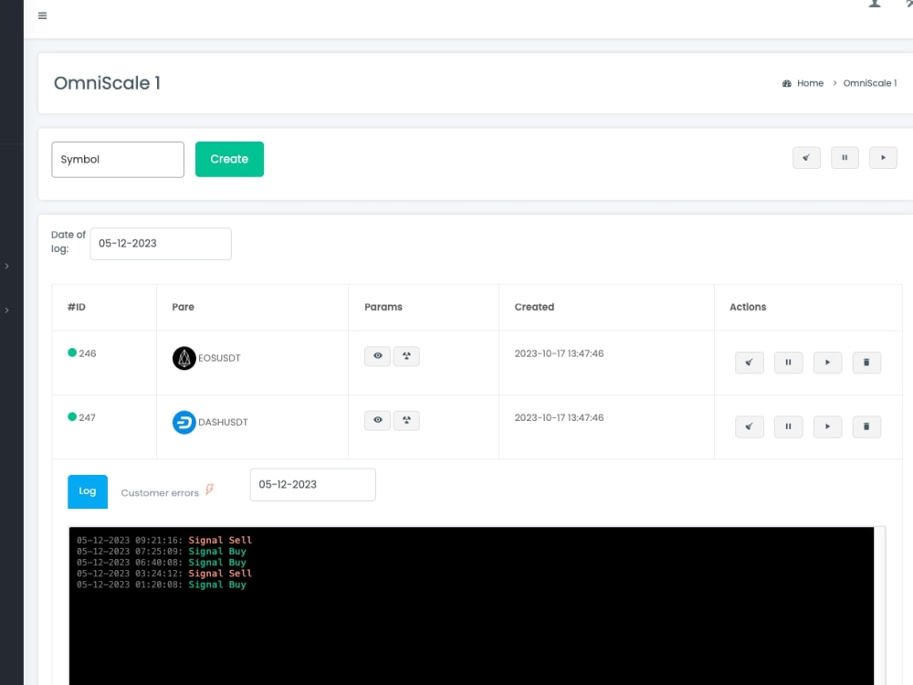 Crypto trading bot 24/7 with terminal, AI + Algo | Upwork