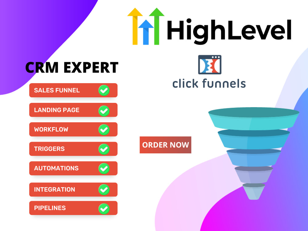 Gohighlevel sales funnel, ghl landing page, gohighlevel automation | Upwork