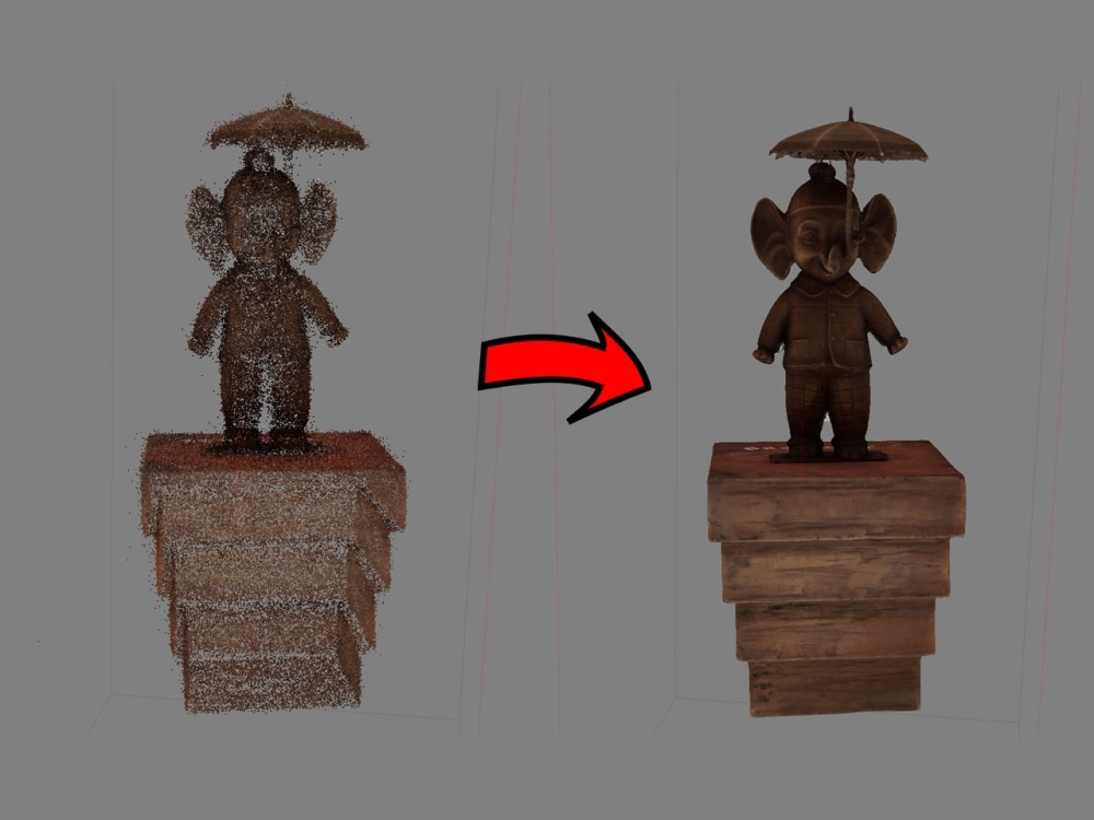 The Point Cloud Converted to a 3D Mesh Model | Upwork