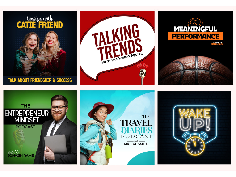 Attractive podcast cover art and podcast logo | Upwork