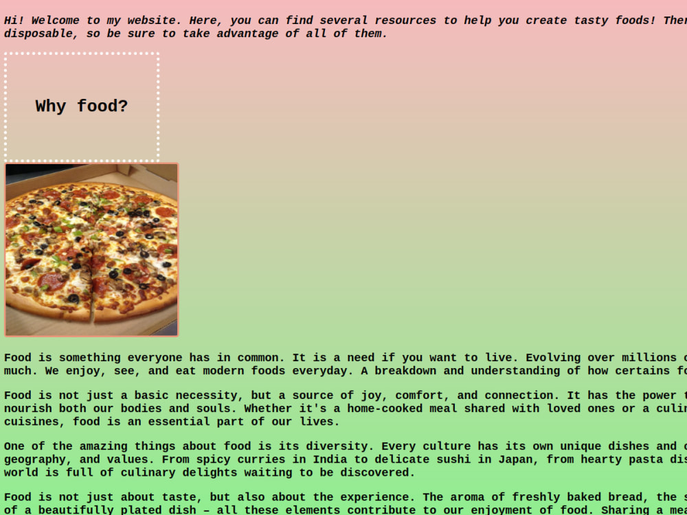 Html And Css Basic Website Upwork