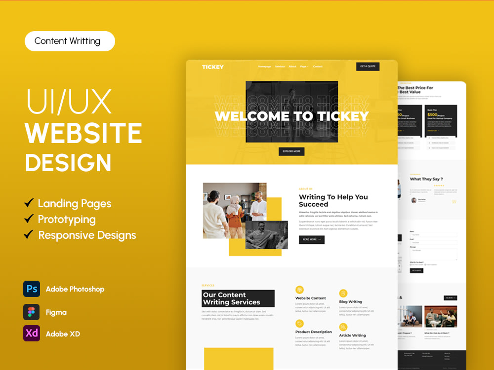 An attractive UI design that will boost your overall Website Experience ...