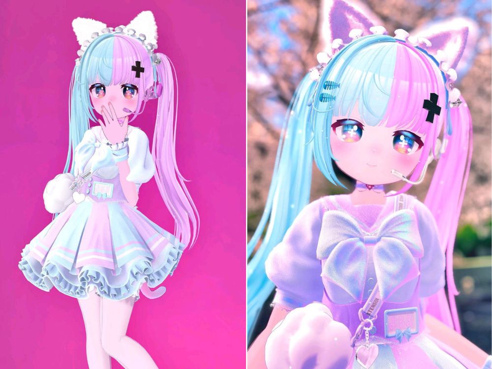 A modeled and rigged 3d character vrchat furry avatar,animaze,vroid or ...