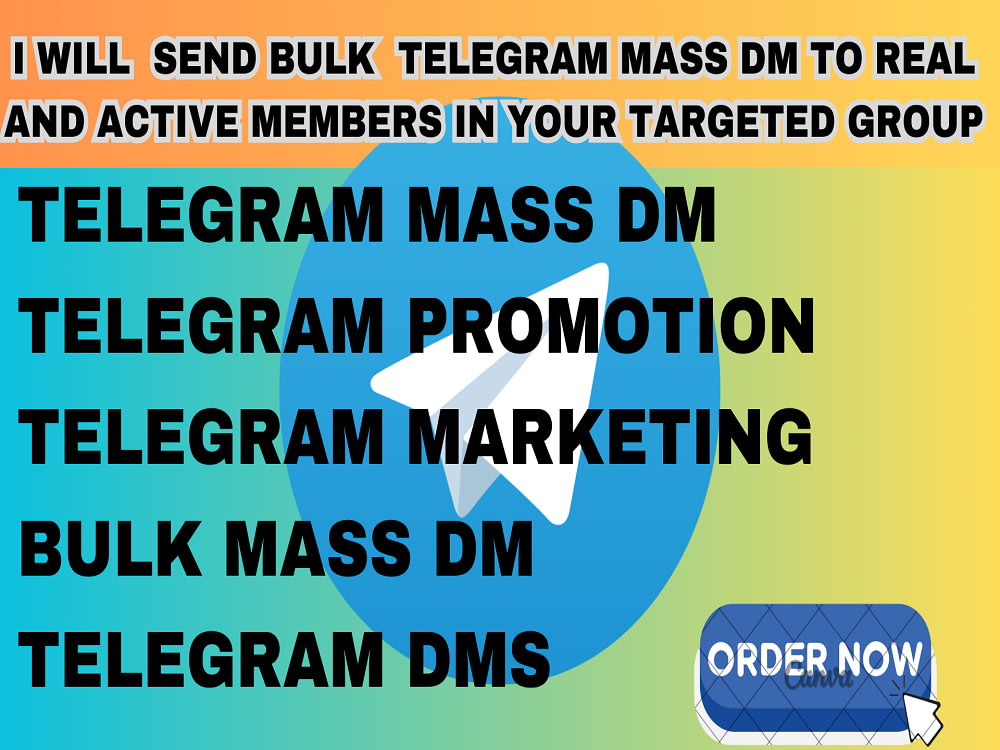 Telegram mass dm, telegram promotion, telegram marketing, telegram dms | Upwork