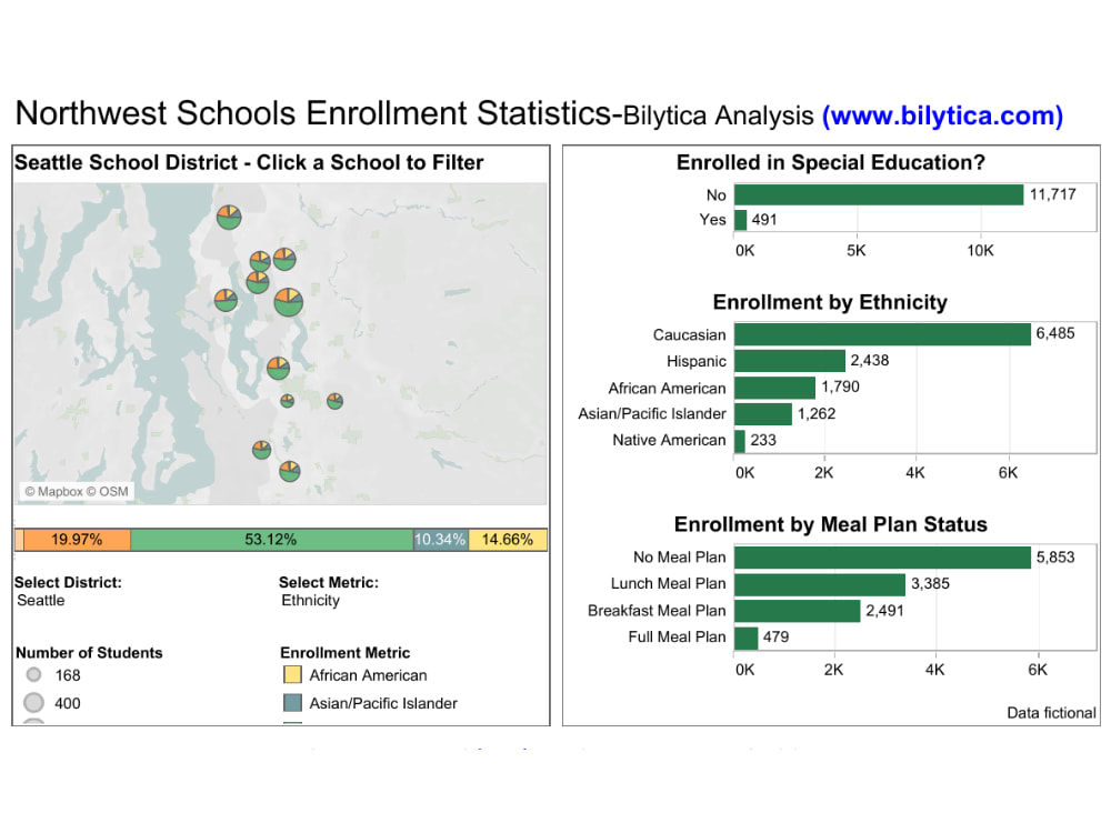 A professional dashboard using Tableau | Upwork