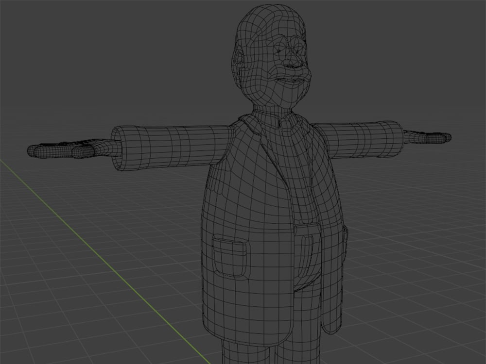 Cartoon character. Modeling, texturing, rigging | Upwork