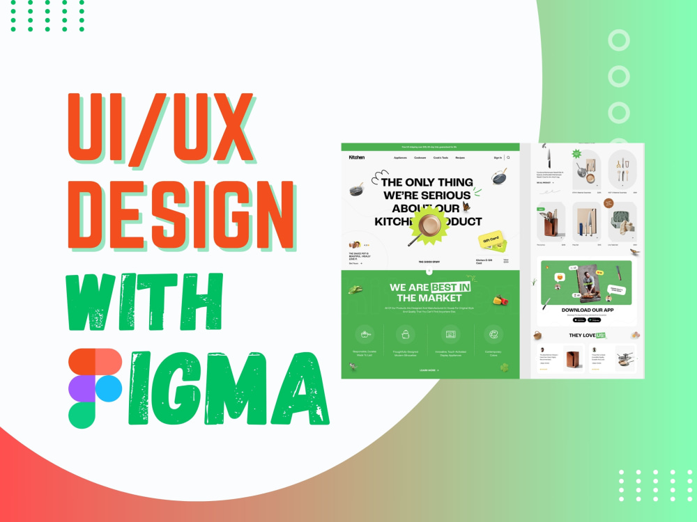 UX/UI Landing Page Design With FIGMA | Website UI Design | FIGMA ...