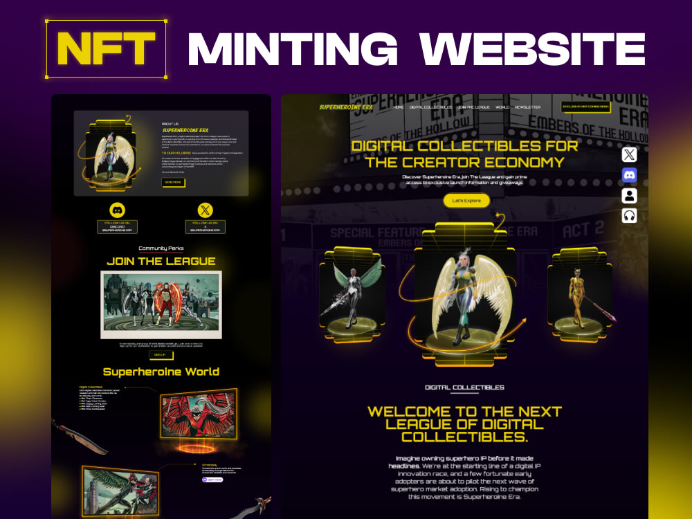 NFT Minting website Development with Smart Contract and Backend | Upwork