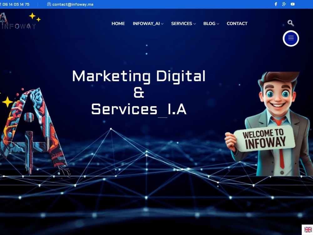 A custom and professional website developed using WordPress and AI | Upwork