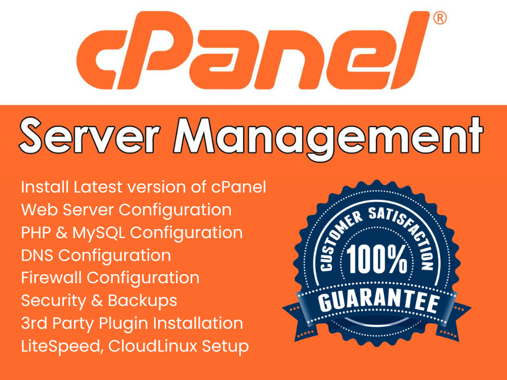 Cpanel Server Setup, Security, Migration,Optimization, Firewall, Backup ...