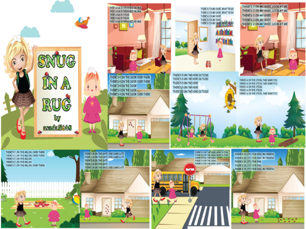 An awesome illustration, art for children story book,cover | Upwork