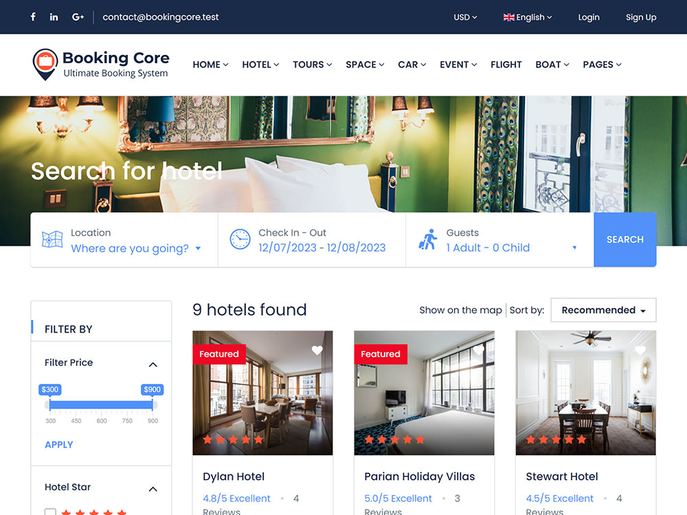 A Laravel-based customized booking system. | Upwork