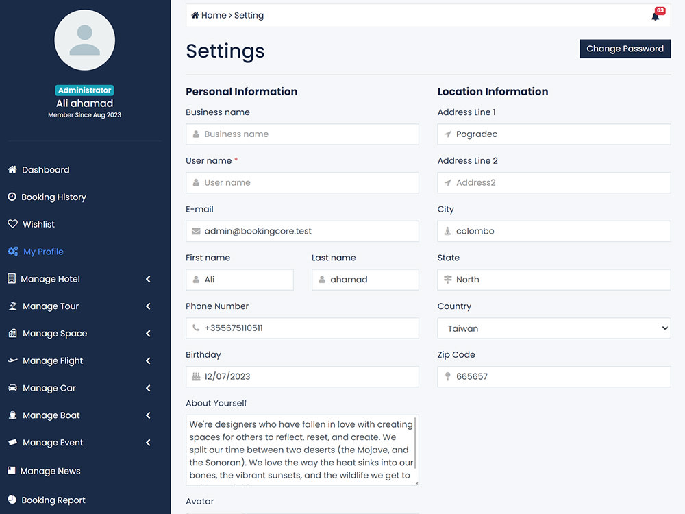A Laravel-based customized booking system. | Upwork